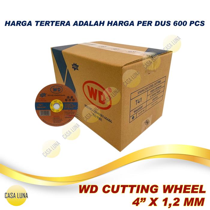 Jual WD Cutting Wheel / Batu Potong WD 4" x 1,2 mm DUS 600 Pcs ( 30 Pak ...