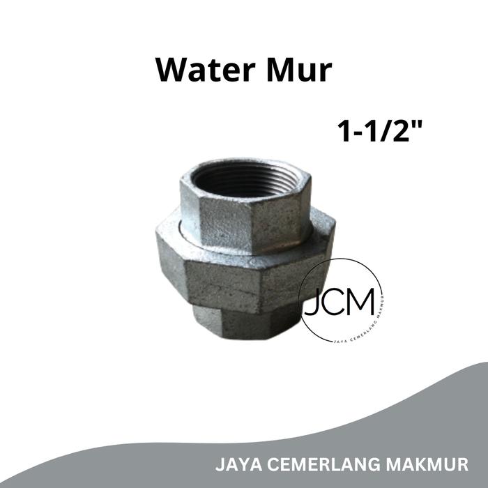 Jual Watermur Drat 1-1/2" Inch / Union Water Mur Besi Galvanis 1-1/2" Inch - Jakarta Pusat ...