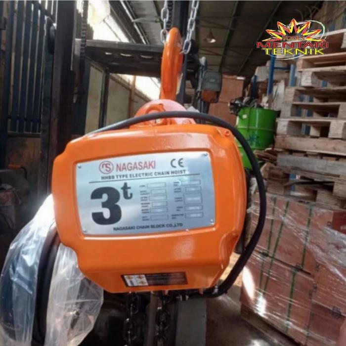 Jual Electric Chain Hoist 3 Ton x 3 Meter / Chain Hoist 3 Ton Nagasaki ...