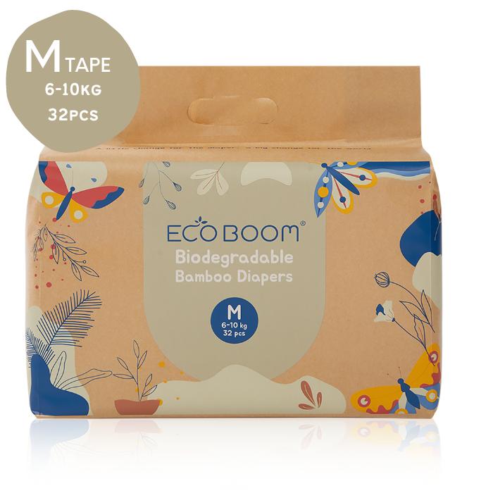 Jual Eco Boom Bamboo Diaper M32 - Popok Tape Bayi Eco Friendly Diaper ...