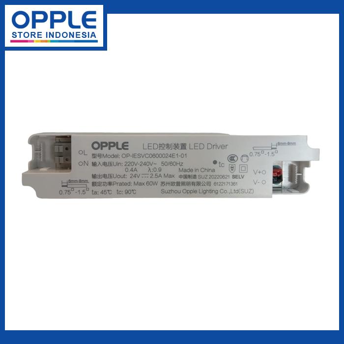 Jual Travo IESVC0600024E1 01 60W 24V Led Strip Driver OPPLE - Kab ...
