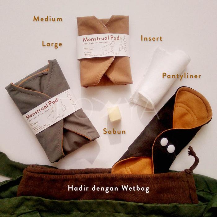 Jual Travel Kit Menstrual Pad/ Paket Pembalut Kain untuk Perjalanan ...