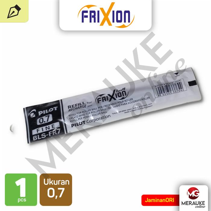 Jual Isi Ballpoint / Refill PILOT Frixion 0.7 BLS-FR7-B Hitam - Kota ...