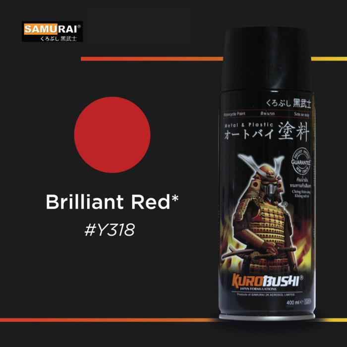 Jual (Warna Yamaha) y138 Brilliant red – SAMURAI PAINT Cat semprot ...