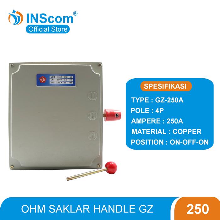 Jual CHANGE OVER SWITCH COS GZ 4P 250A / OHM SAKLAR HANDLE / CAM STATER - Kota Surabaya - INScom ...