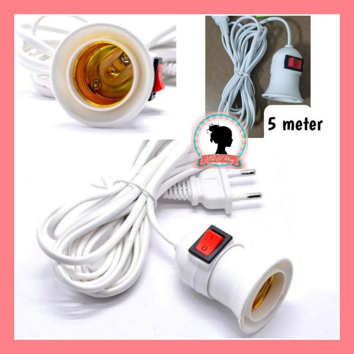 Jual fitting lampu colokan 5 meter - Kota Denpasar - YDY Shop | Tokopedia