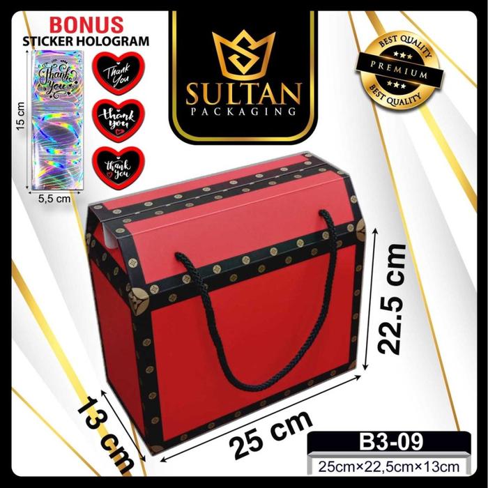 Jual Dus kue|Box Hadiah|Kotak Hampers|Kardus Kemasan|Gable Kado |B76 - B3-09 Merah - Jakarta ...