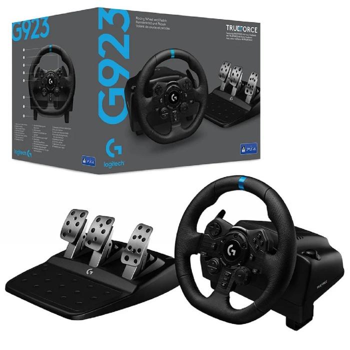 Jual Steering Wheel and Pedals Logitech G923 True Force for PC, PS4 and ...