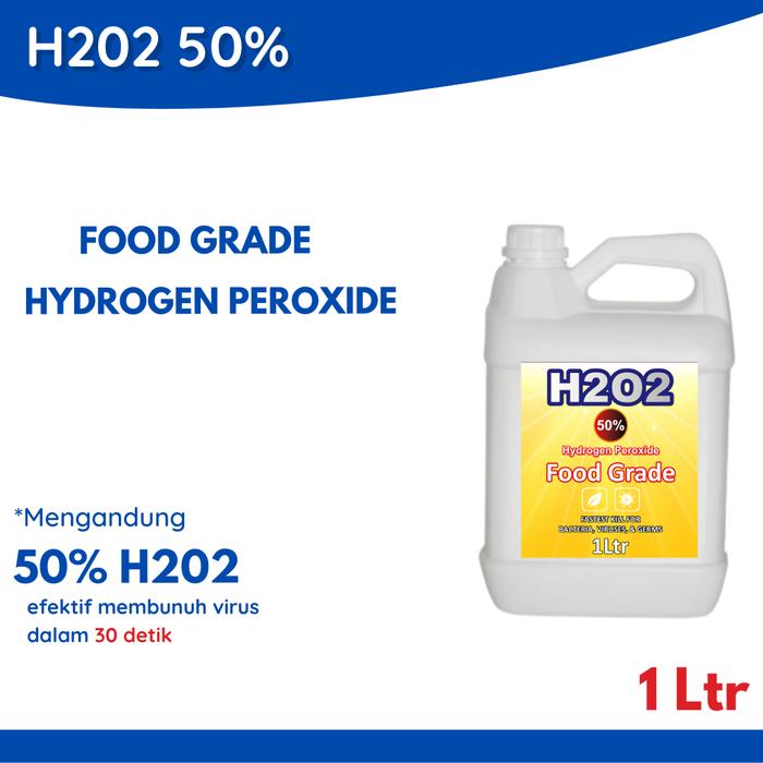 Jual Hidrogen Peroksida / H202 50% / Hydrogen Peroxide / Foodgrade / 1l ...