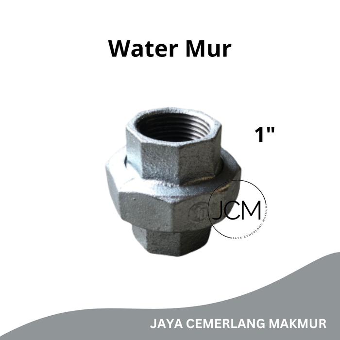 Jual Watermur Drat 1" Inch / Union Water Mur Besi Galvanis 1" Inch Drat ...