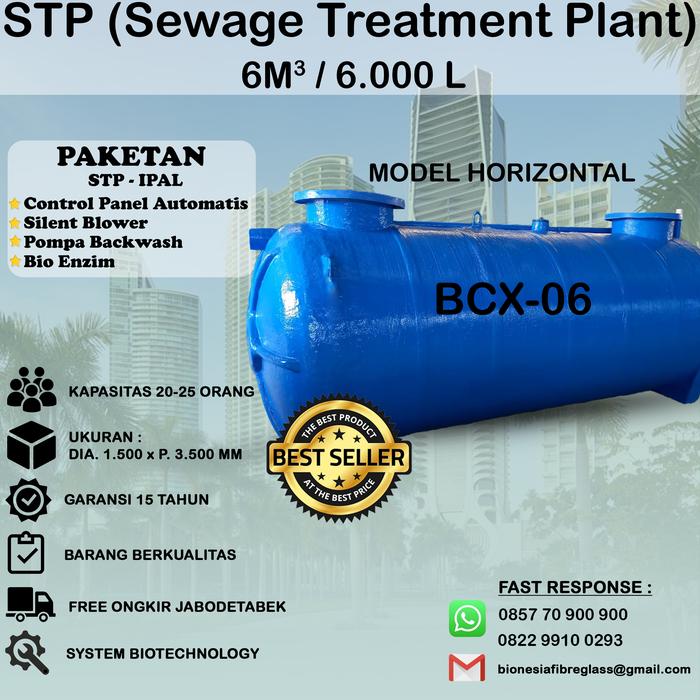 Jual STP BIOTECH 6M3 / IPAL BIOFIL 6M3 / Paket STP BIOTECH 6.000 Liter ...