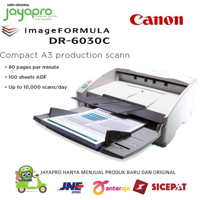 Jual CANON IMAGE FORMULA DR 6030 C SCANNER A3 80PPM RESMI - Jakarta ...