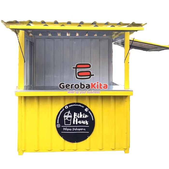Jual Booth container dengan lantai - Kab. Klaten - GerobaKita | Tokopedia