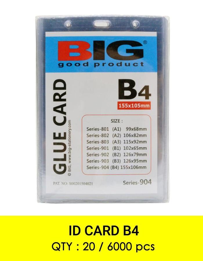 Jual ID Card Plastik Mika BIG B4 155mmx106mm Name Tag/Co Card/Card Holder - Kota Semarang ...