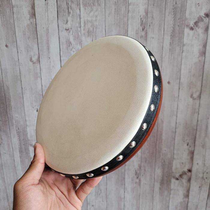 Jual Alat Musik Marawis Hadrah Kecil Diameter 18cm Kulit Dobel Bolak ...