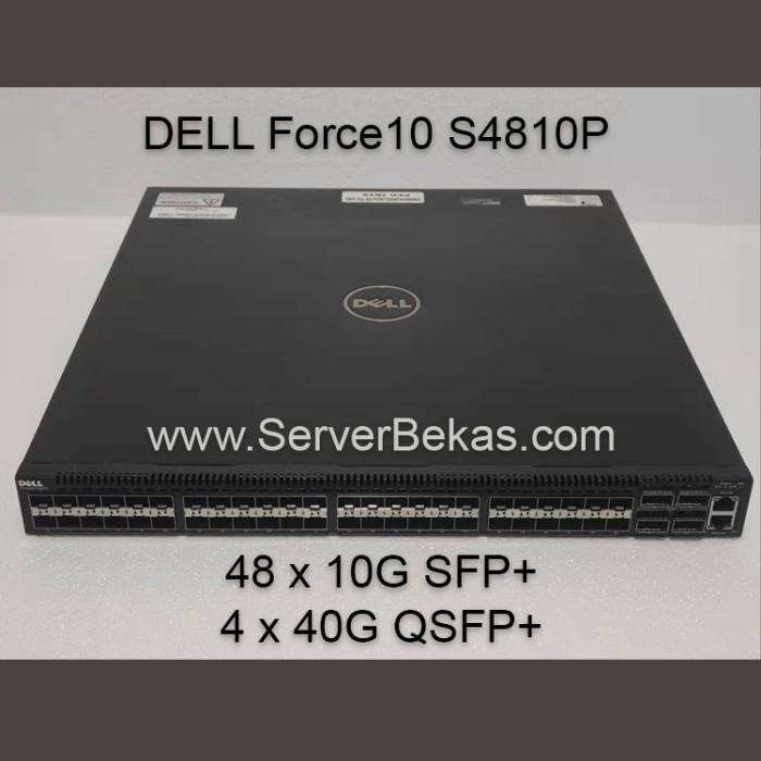 Jual Ready Stock Switch Dell Force10 S4810P 48x10GSFP+ 4x40G QSFP+ Dual ...