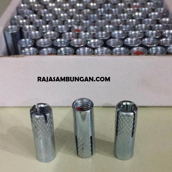 Jual Mur Dynaset M10 x 40 mm Penyambung Baut Long Drat Fisser Besi ...