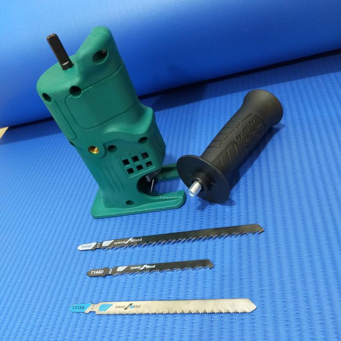 Jual adapter jigsaw bor / tool jig saw untuk mesin bor - Hijau - Kab ...
