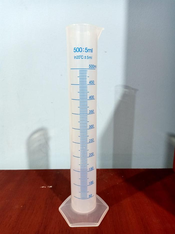 Jual Plastik Gelas Ukur/Tabung Ukur/Measuring Cylinder 500 ml produksi ...
