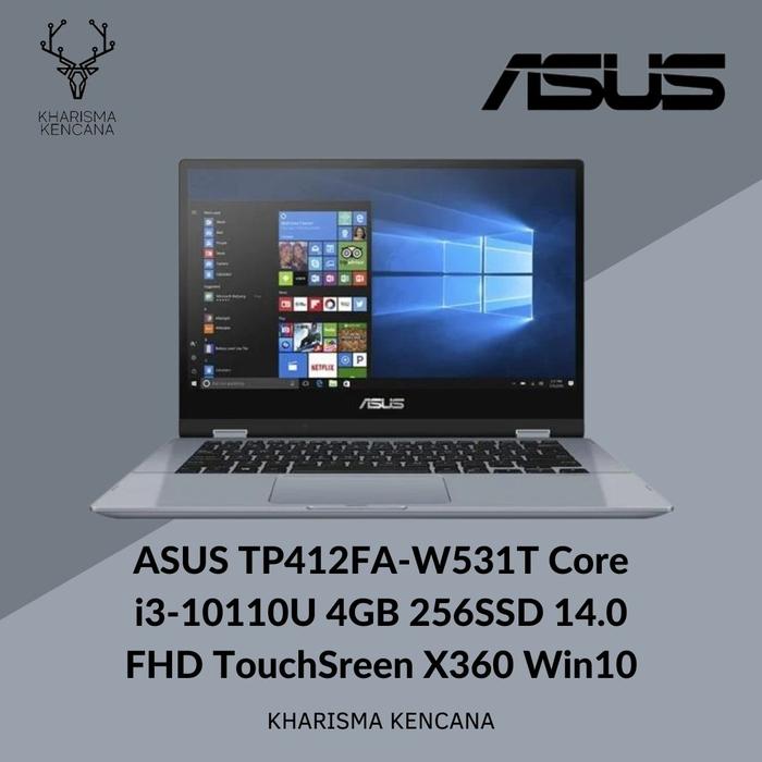 Jual ASUS TP412FA-W531T Core i3-10110U 4GB 256SSD 14.0 FHD Touch X360 ...