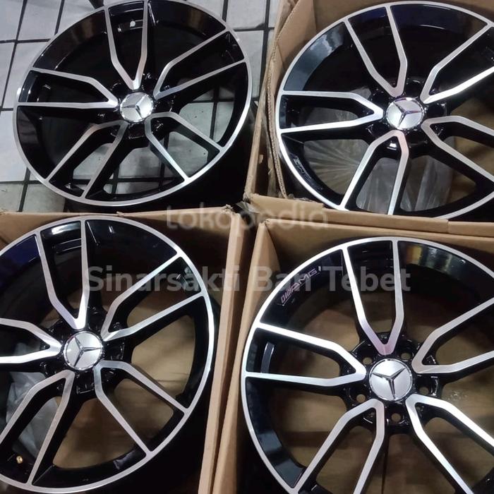 Jual velg mercy AMG C63 W205 W204 W212 W213 Ring 18 Black Polish Brand ...