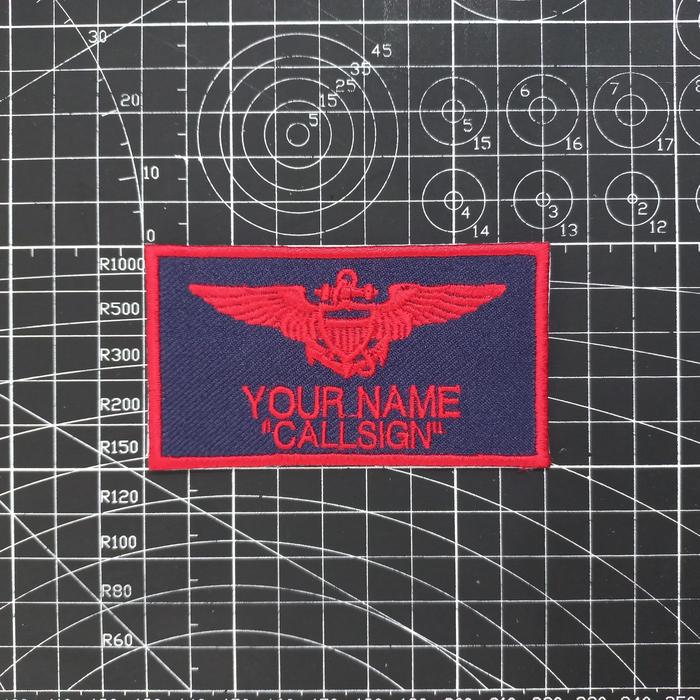 Jual Patch Custom Top Gun Maverick US Navy Squadron Nametag Bordir ...