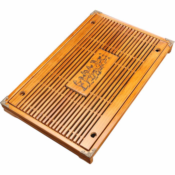 Jual Meja Chines Tea Tray Meja Nampan Kayu Motif Kuda Ceremony Tea ...