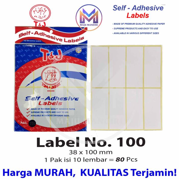 Jual Label Tom & Jerry Putih / Stiker TJ Nama Undangan / Labels Tom ...
