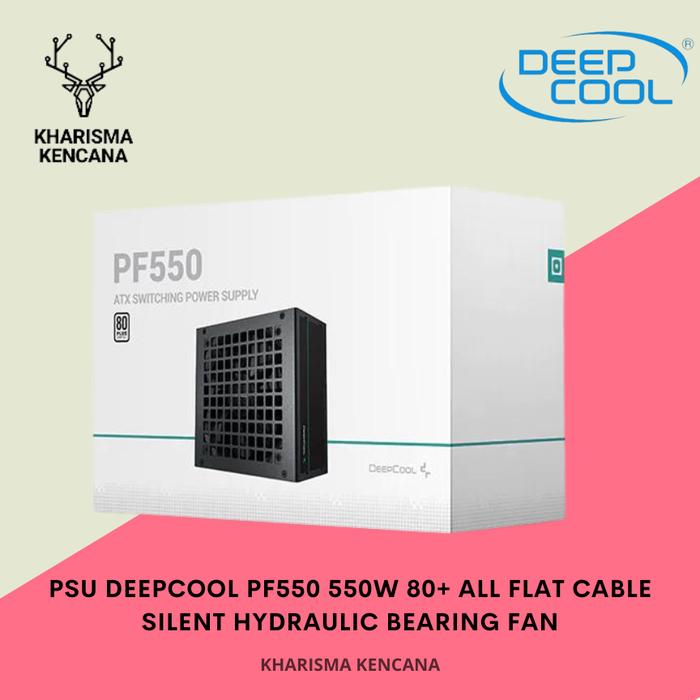 Jual PSU DEEPCOOL PF550 550W 80+ ALL FLAT CABLE - Kota Malang ...