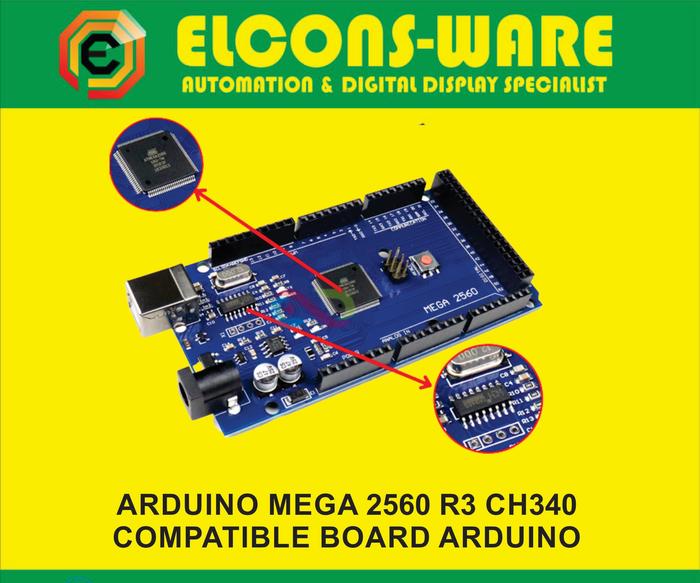 Jual ARDUINO MEGA 2560 R3 CH340 COMPATIBLE BOARD ARDUINO MEGA2560 16U2 ...