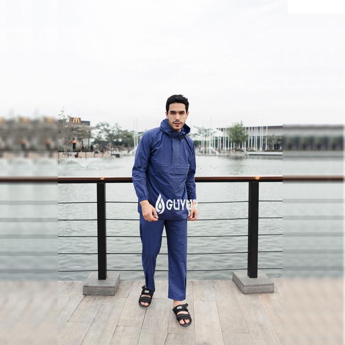 Jual jas hujan GUYUR KANGAROO RAINCOAT Anti Bocor kantung Kangguru ...