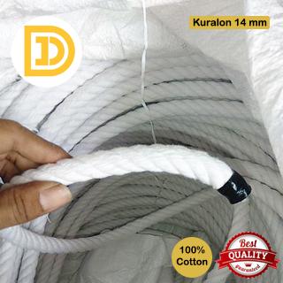 Jual Tali Tambang Kuralon 14mm 16mm Warna Putih Guralon Rope Bahan ...
