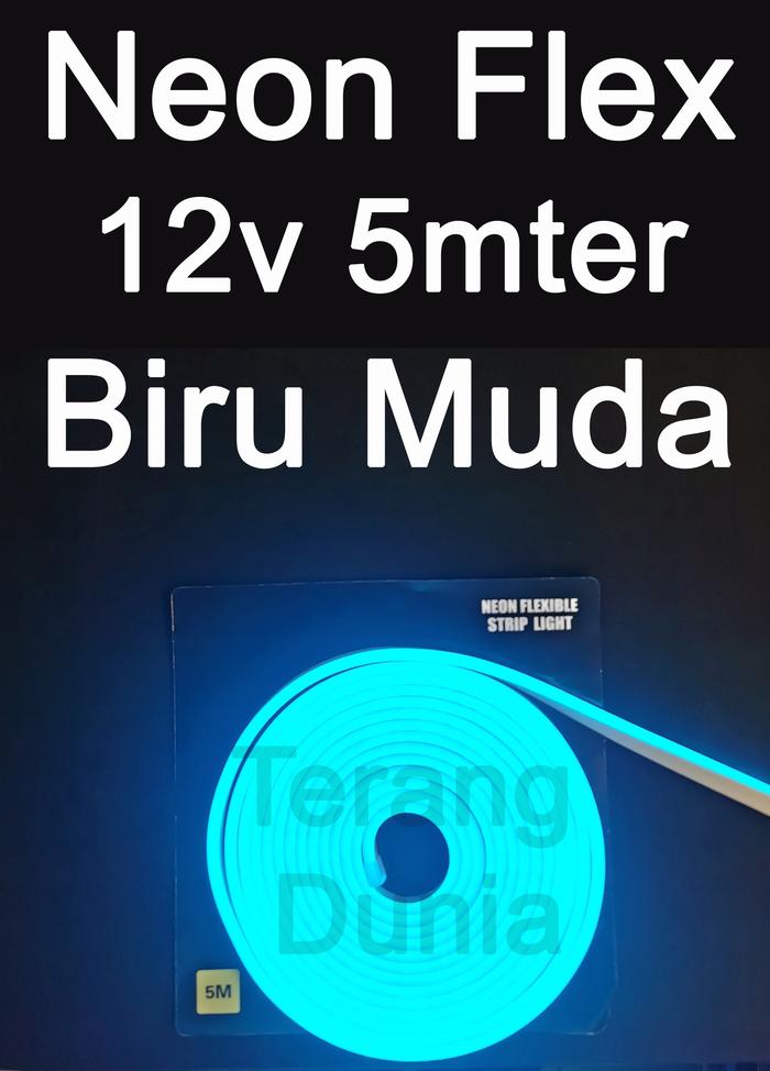 Jual Lampu Neon Flek LED Selang Neon Flex Biru Lampu Flesibel 12v ...