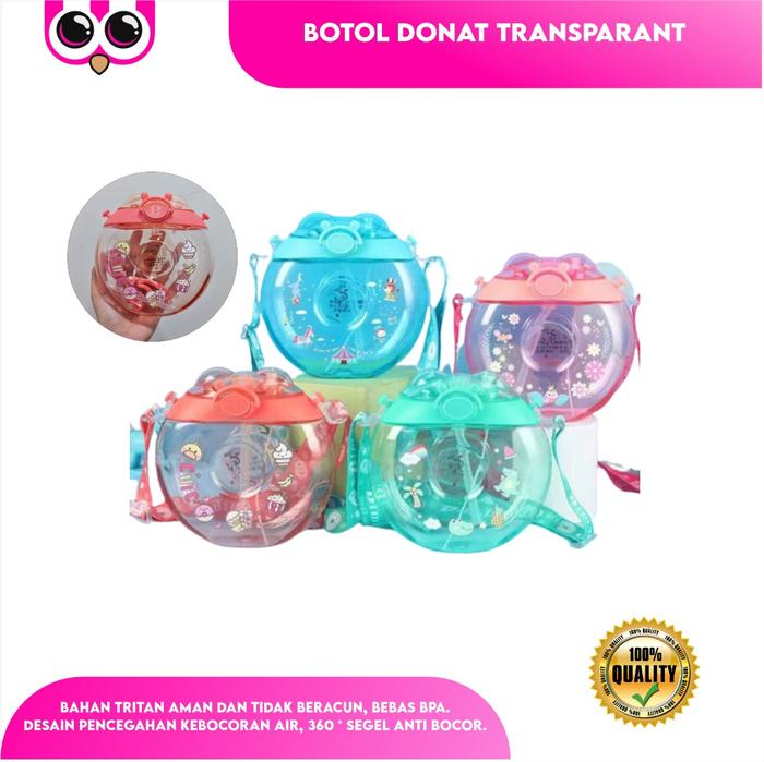Jual TRANSPARAN NEW BOTOL DONAT TRANSPARAN BEKAL ANAK PAUD TK SD ...