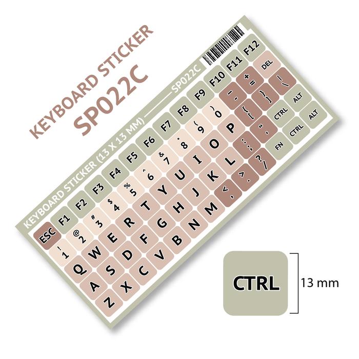 Jual Stiker Keyboard 13mm Warna Warni Hitam Tulisan Huruf Abjad Putih SP022 - SP022D - Kota ...