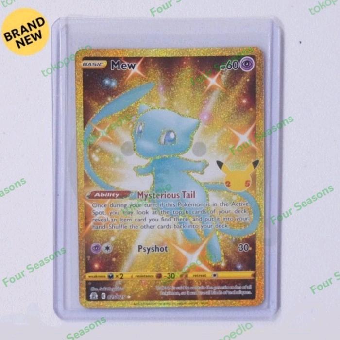 Jual TCG Pokemon 25th Celebrations Shining Mew Gold Rare 25/25 English ...