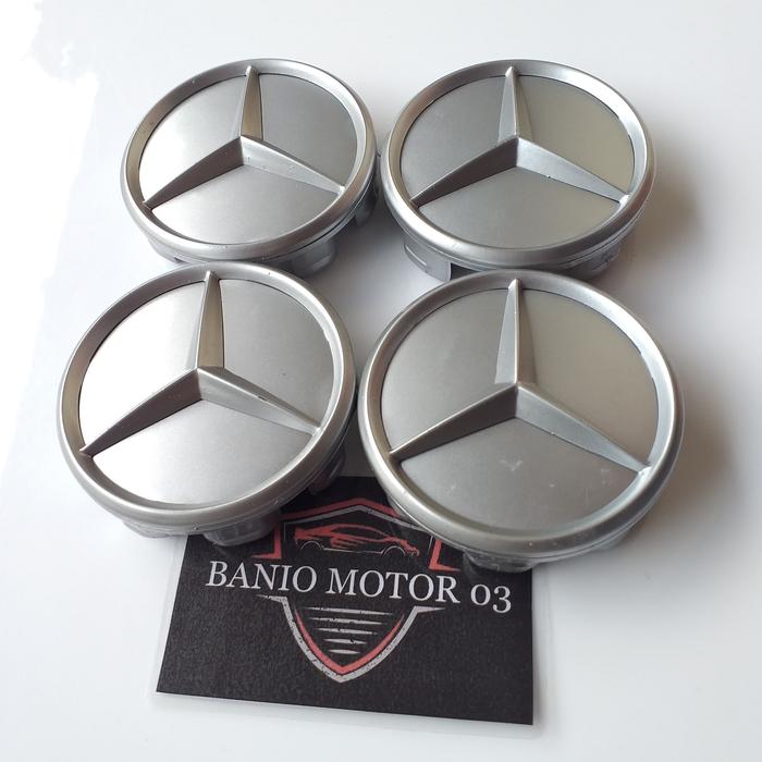 Jual Dop roda Center Velg Dop Mercy SILVER Diameter Luar 7.5 Cm Harga ...