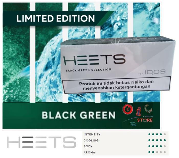 Jual HEETS™ Black Green Heets IQOS Heetstick 1 Slop Sticks Heets ...