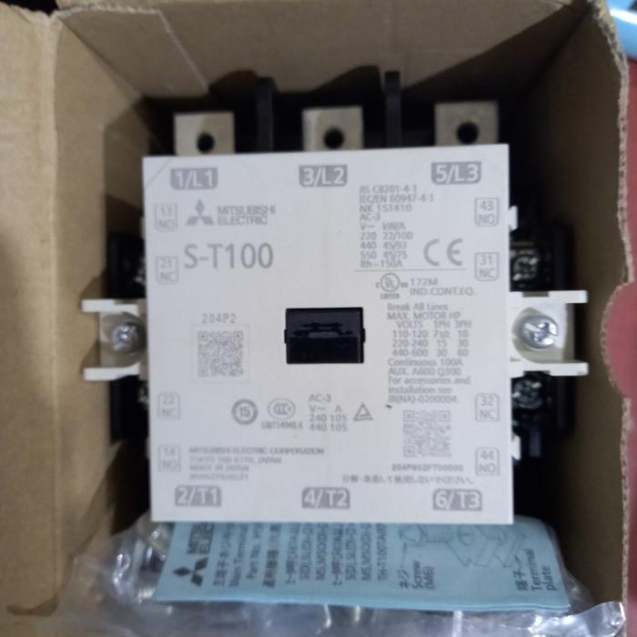 Jual CONTACTOR MITSUBISHI S-T00 CONTACTOR S-T100 MITSUBISHI ST100 S ...