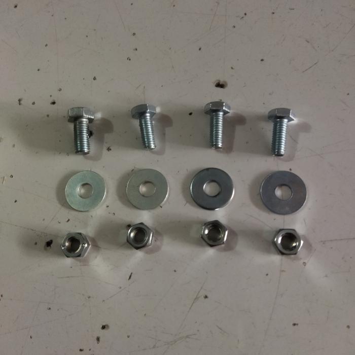 Jual baut+mur+ring plat 1/4 galvanis, m6x15 kunci 10 (bmp) - Kab ...