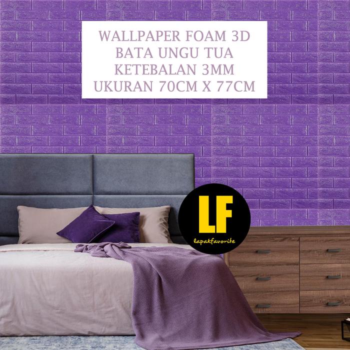 Jual Wallpaper Dinding Bata 3D Foam 70cm x 77cm Premium Wallpaper Tebal ...
