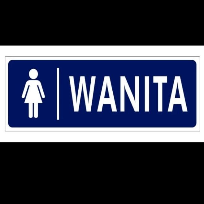 Jual stiker vinyl 9x23CM TOILET PRIA WANITA SIGN RAMBU K3 - GAMBAR 1 ...