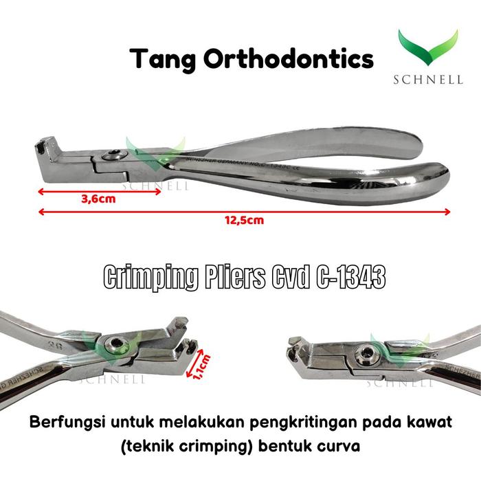 Jual Tang Crimping Plier Lurus/Bengkok Dental Instrument - Schezer ...