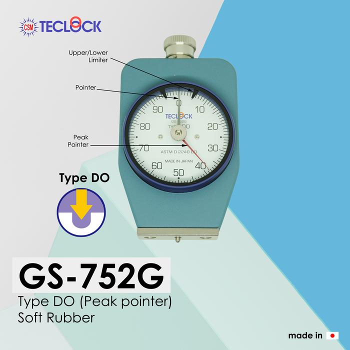 Jual Teclock - Durometer Hardness Tester Shore DO, Type: GS-752G ...