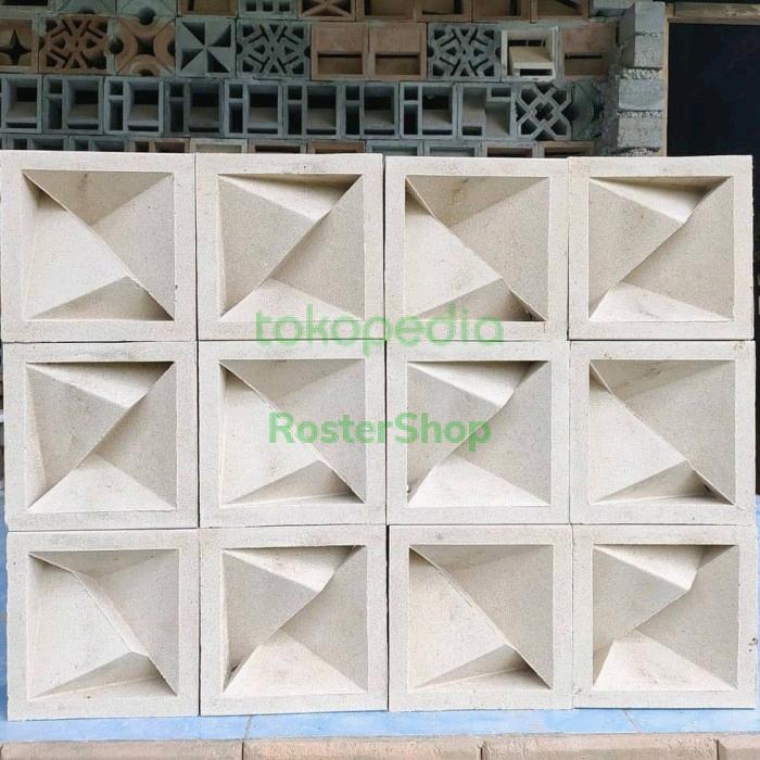 Jual roster putih minimalis / pagar rumah / sekat ruangan artistik ...