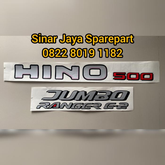 Jual Stiker Hino 500 Jumbo Ranger E2 - Jakarta Barat - Sinar Jaya ...