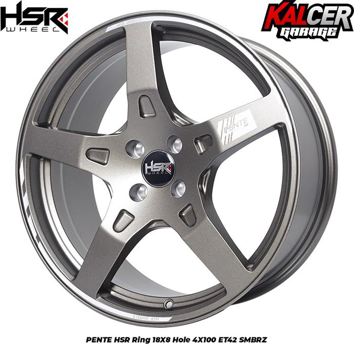 Jual VELG MOBIL YARIS JAZZ BALENO CITY HSR PENTE RING 18 PCD 4X100 R18 ...