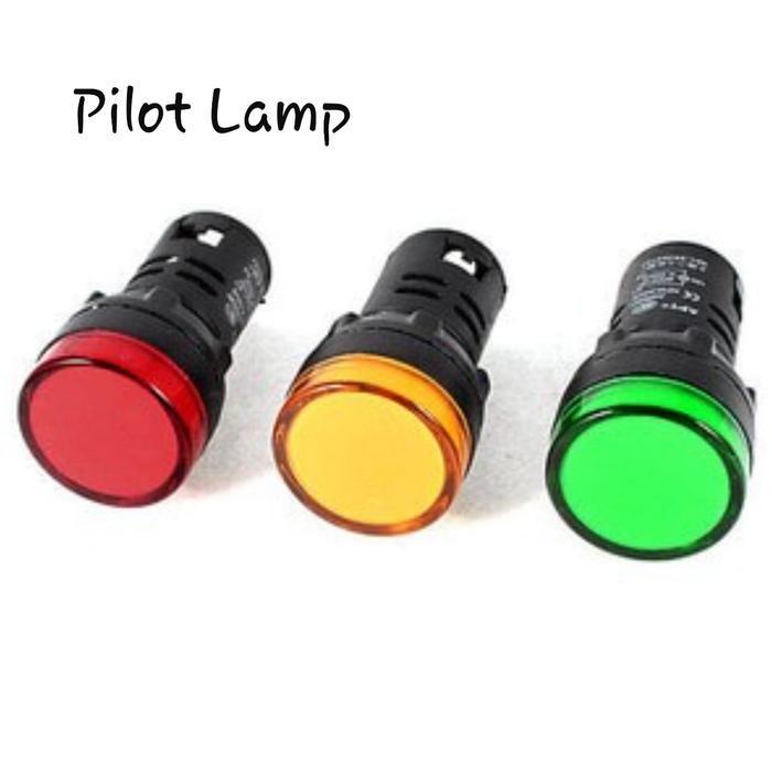 Jual Pilot Lamp LED 22mm 220VAC / 24VDC Lampu Indikator Direct ...