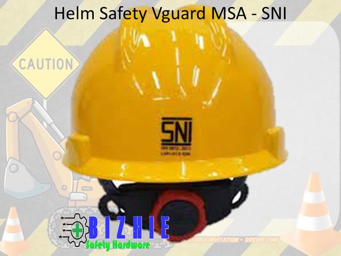 Jual Helm Safety tipe V-guard Standar SNI Merk MSA Lokal - Kuning ...