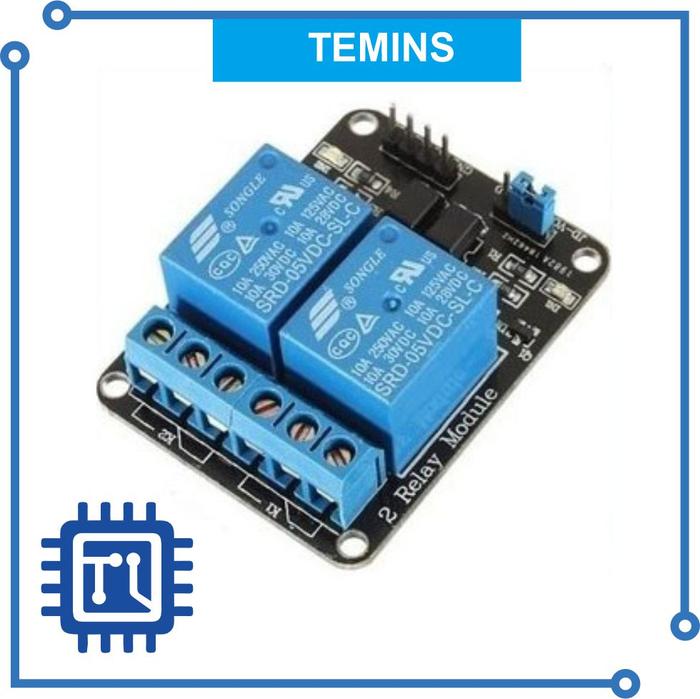 Jual Modul Relay 2 Channel 5V Support Arduino Raspberry Pi ESP8266 ...